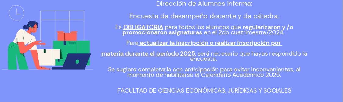 Encuesta de desempeño docente y de cátedra